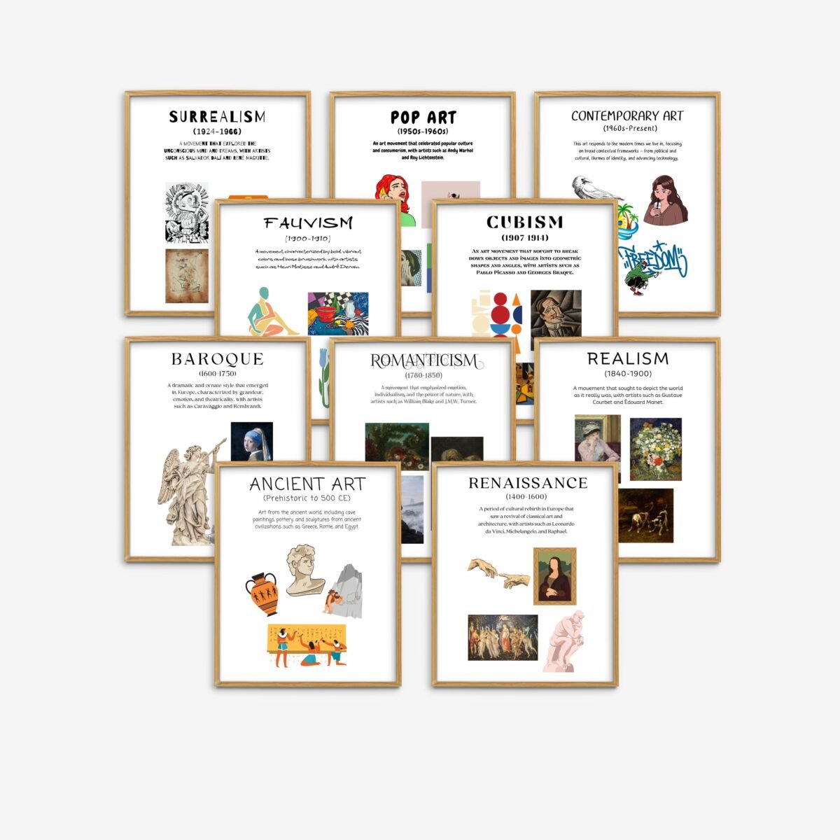 Art History Timeline Posters – Rad Tutor Gallery