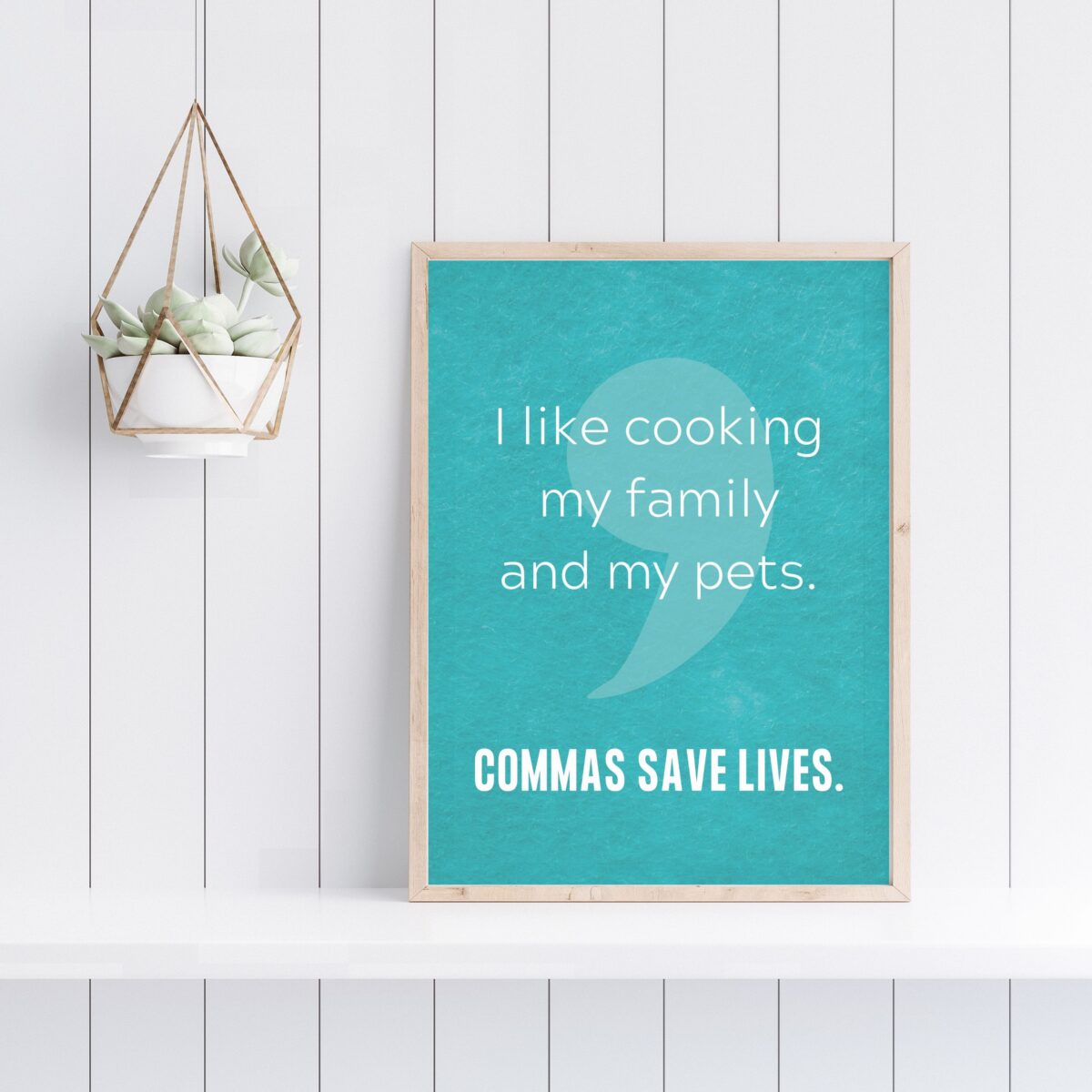 Commas Save Lives Poster – Rad Tutor Gallery
