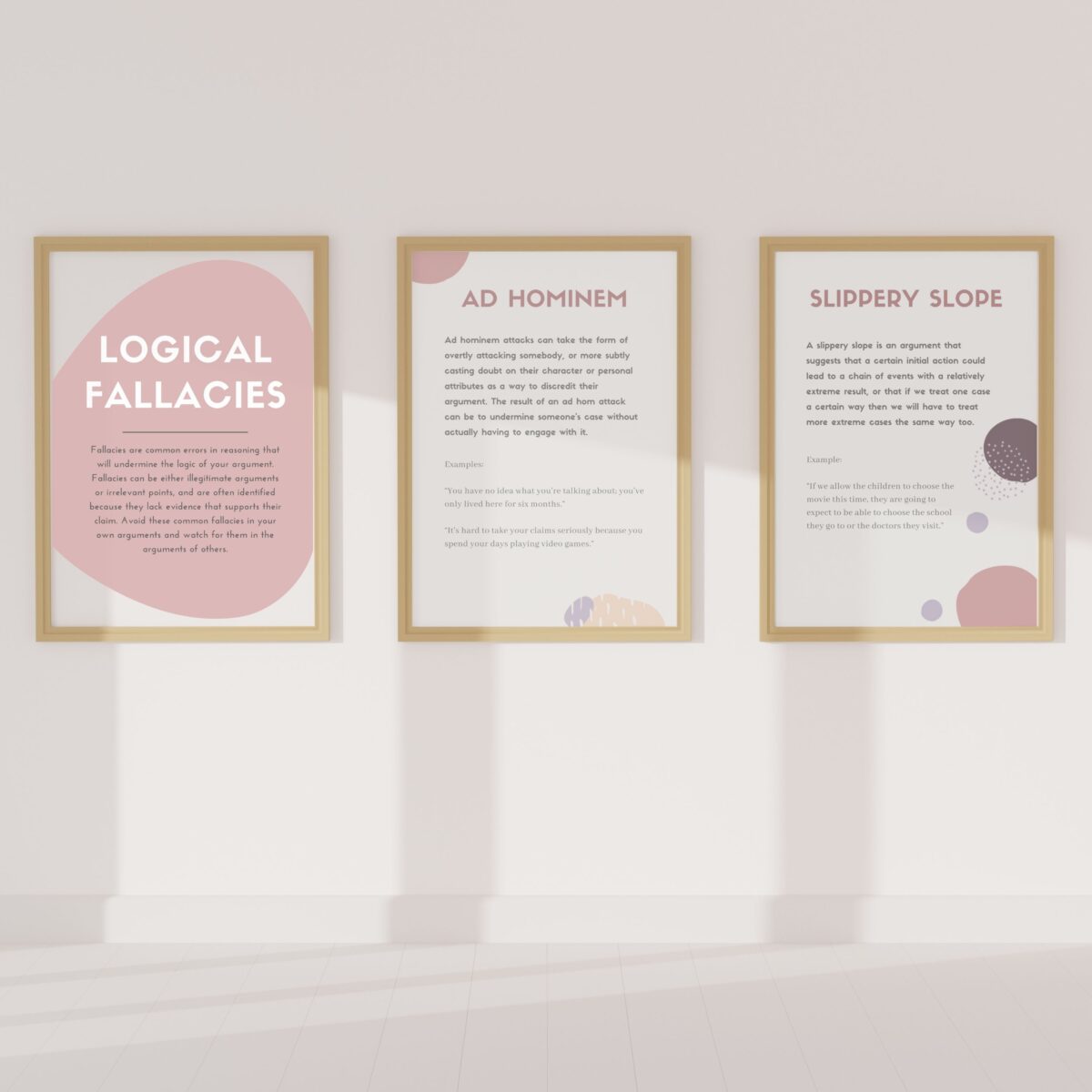 Logical Fallacies Prints – Rad Tutor Gallery