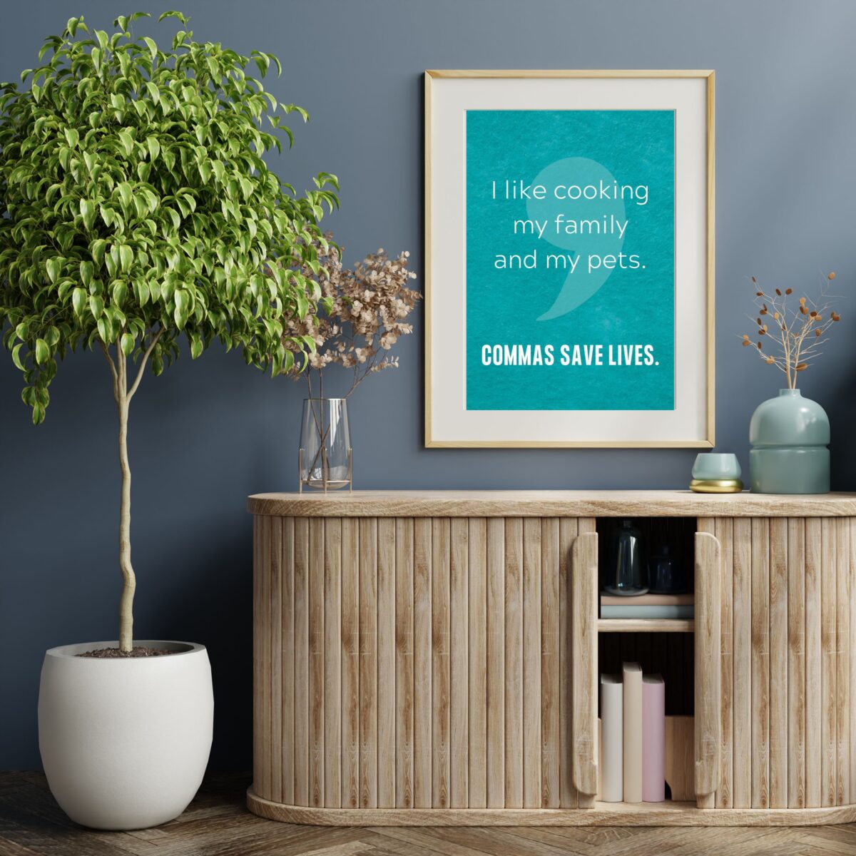 Commas Save Lives Poster – Rad Tutor Gallery