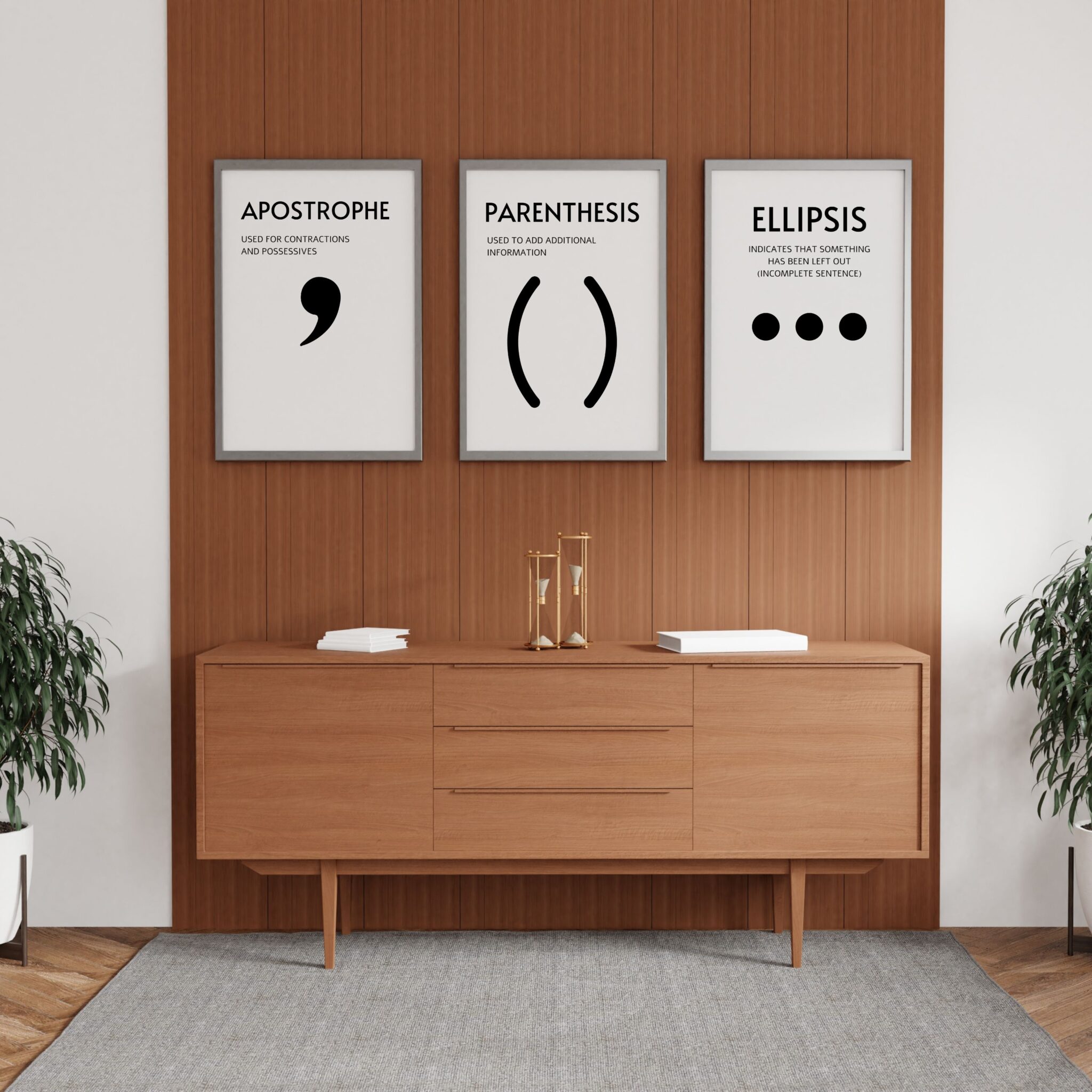 Punctuation Black and White Set – Rad Tutor Gallery