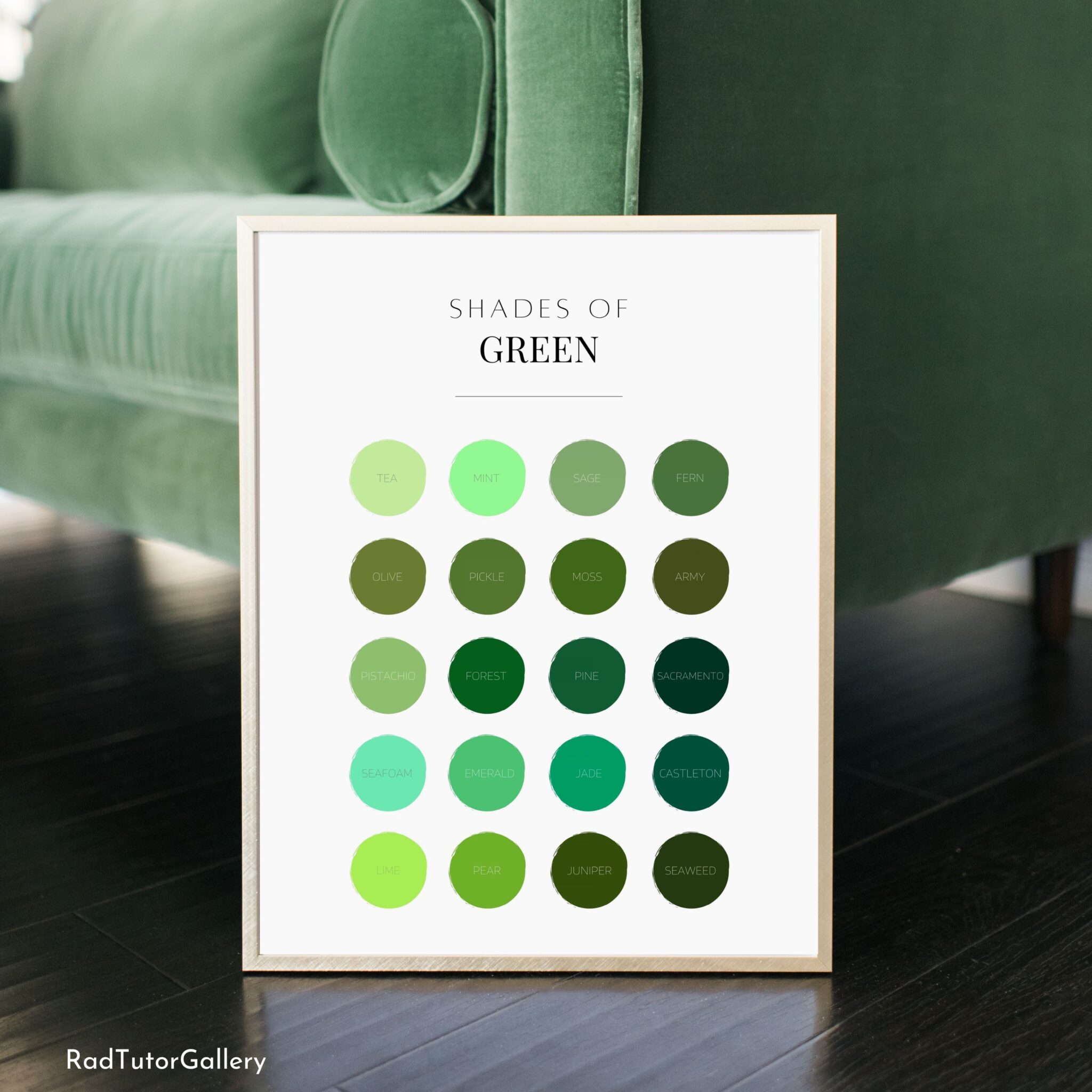 Shades of Green Print – Rad Tutor Gallery