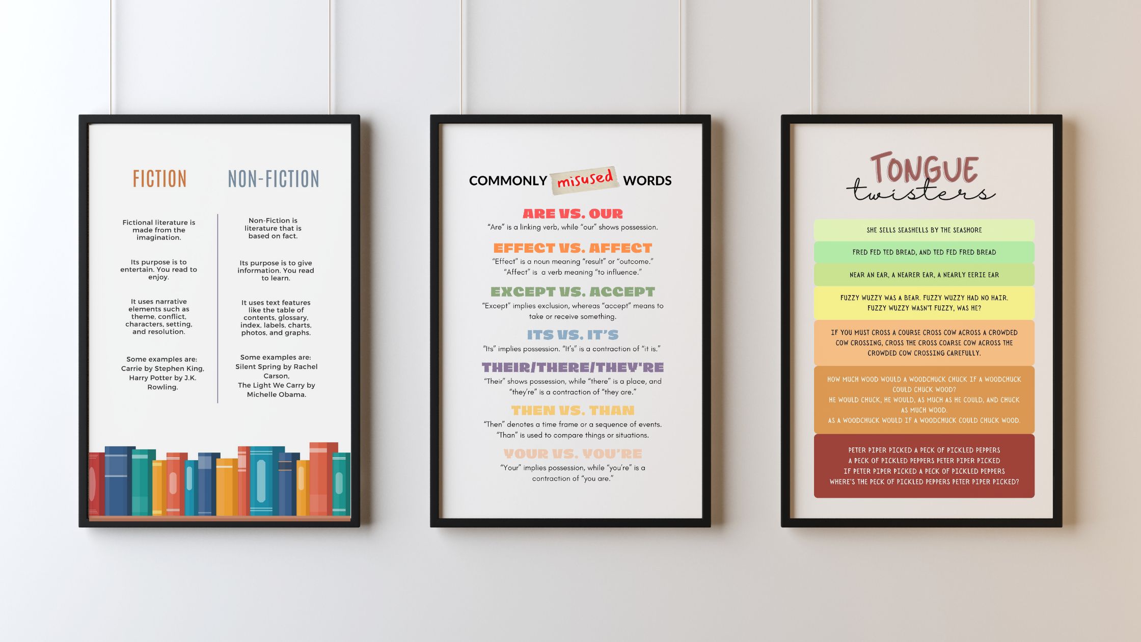 Elevate Your English Class with Our Poster Bundle – Rad Tutor Gallery