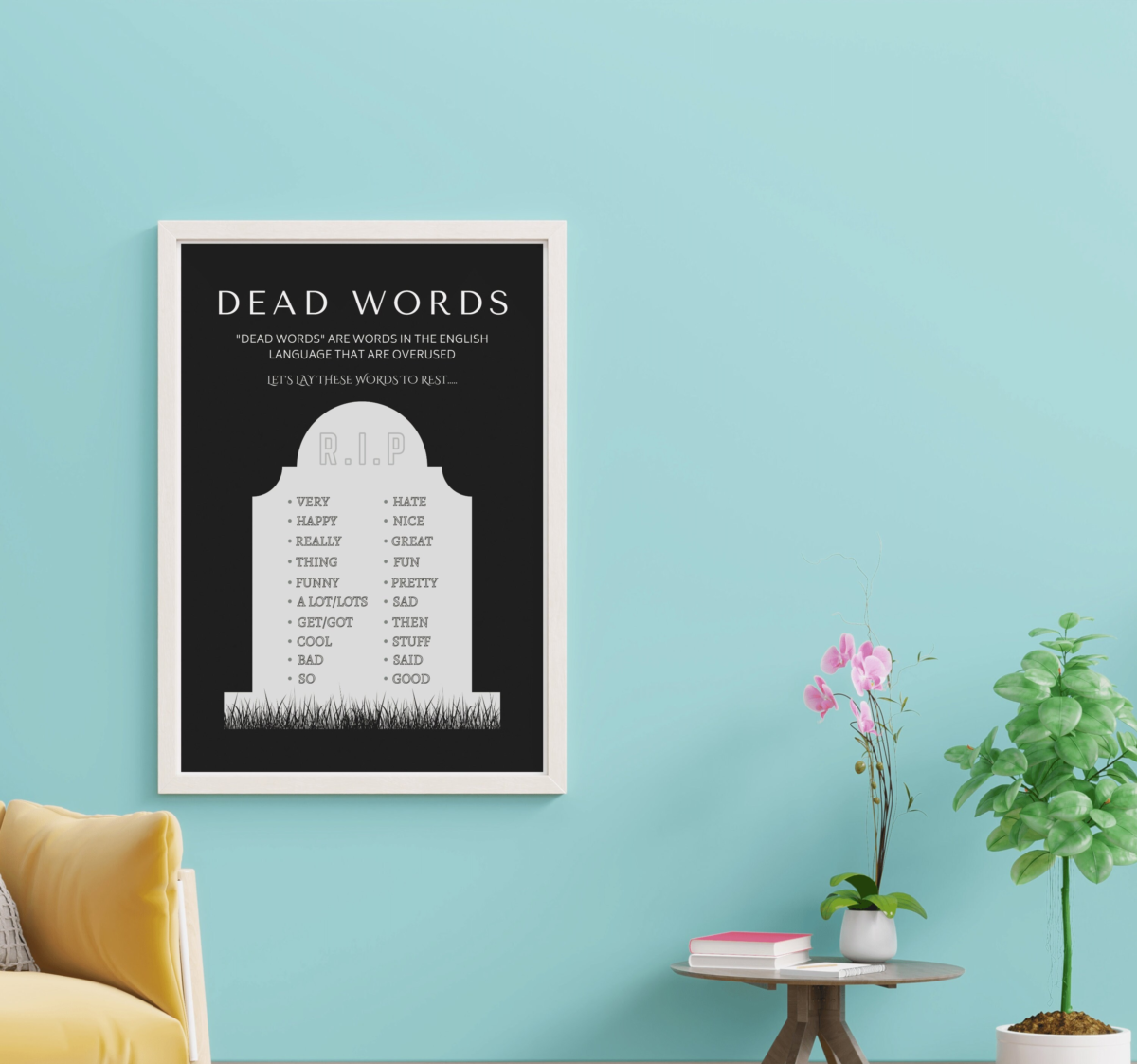 Dead Words Print – Rad Tutor Gallery