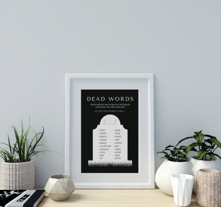 Dead Words Print – Rad Tutor Gallery